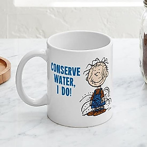 CafePress The Peanuts: Conserve Water Large Mug Ceramic Coffee Mug, Tea Cup 11 oz