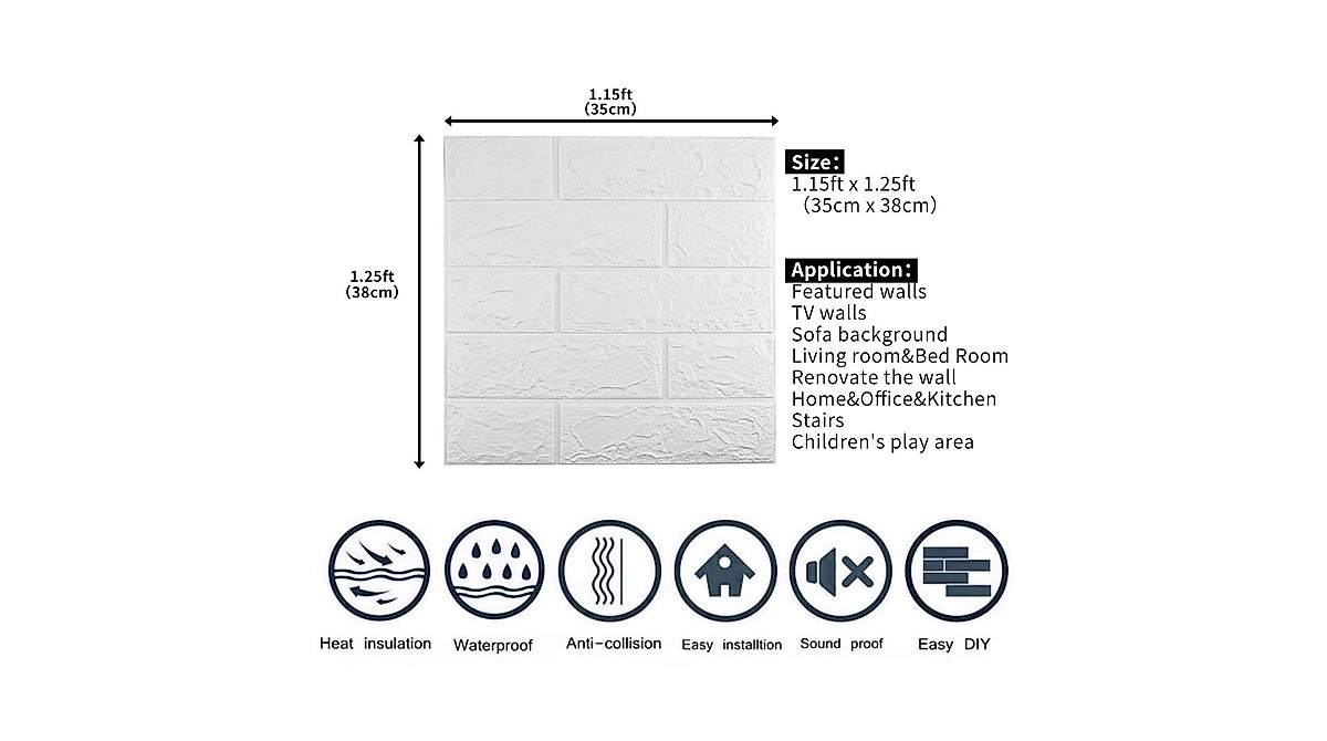 Sodeno 3D Wall Panels - Easy Peel and Stick Decor