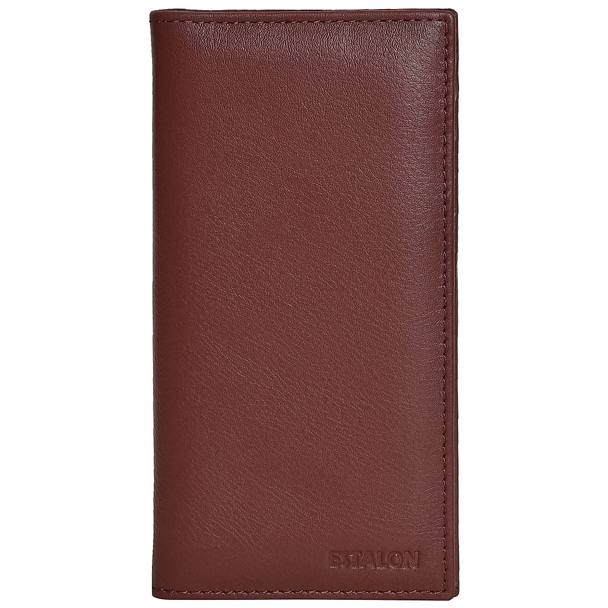 ESTALON Leather Checkbook Cover for Men & Women - Duplicate Checks - RFID Blocking - Slim Wallet with 5 Card Holder Slots - Personal & Business Checks - Standard Register - Gifts for Him, Her