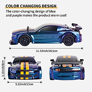 iBlivers RC Drift Car, 1:14 Remote Control Car 4WD Drift GT RC Cars Vehicle High Speed Racing RC Drifting Car Gifts Toy for Boys Kids