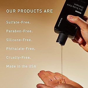 Hawthorne Mens Dry Scalp Shampoo to Relieve and Soothe Itchy, Flaky, and Dry Scalp with Pure Peppermint Oil and Aloe Vera, For Dandruff Control, Sulfate Free, Paraben Free, 8oz