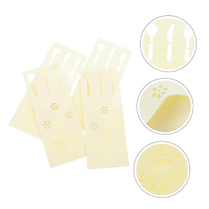 KALLORY 8 Pcs Cutlery Bag Utensil Holder for Party Silverware Cover Wedding Tableware Holder Silverware Bag Dining Table Tableware Storage Holders Baby Pocket Felt Cloth Sleeve