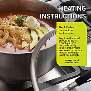 Universal UHL 4.2 Quart Stock Pot, 5-Ply Surgical Stainless Steel, Premium Sauce Pan with Lid, Compatible with All Stoves