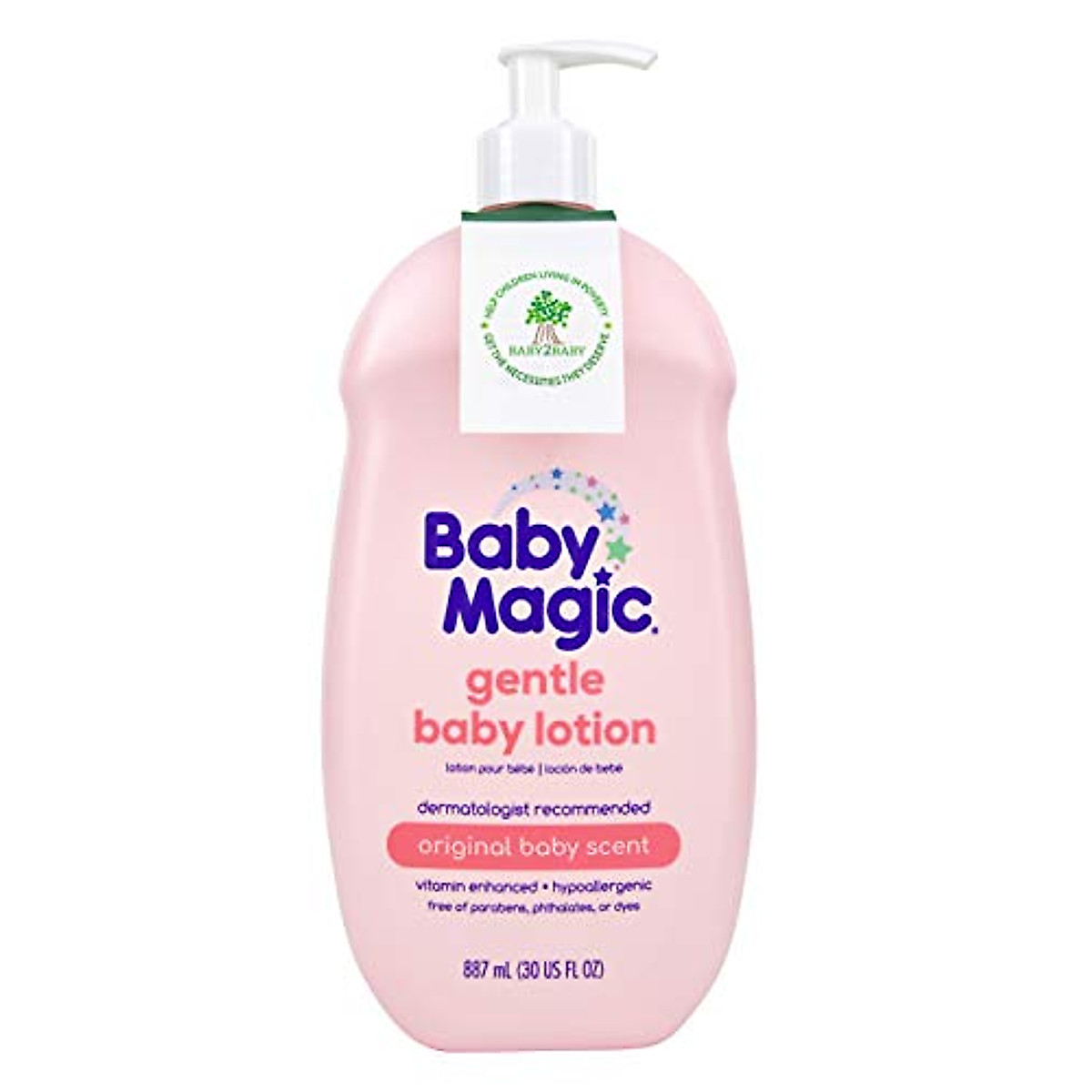 Baby Magic Gentle Baby Lotion | 30 Fl Oz (Pack of 4) | Vitamins & Aloe | Free of Parabens, Phthalates, Sulfates and Dyes