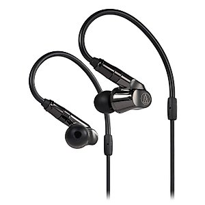 Audio-Technica ATH-IEX1 Hi-Res in-Ear Headphones, Black, Adjustable