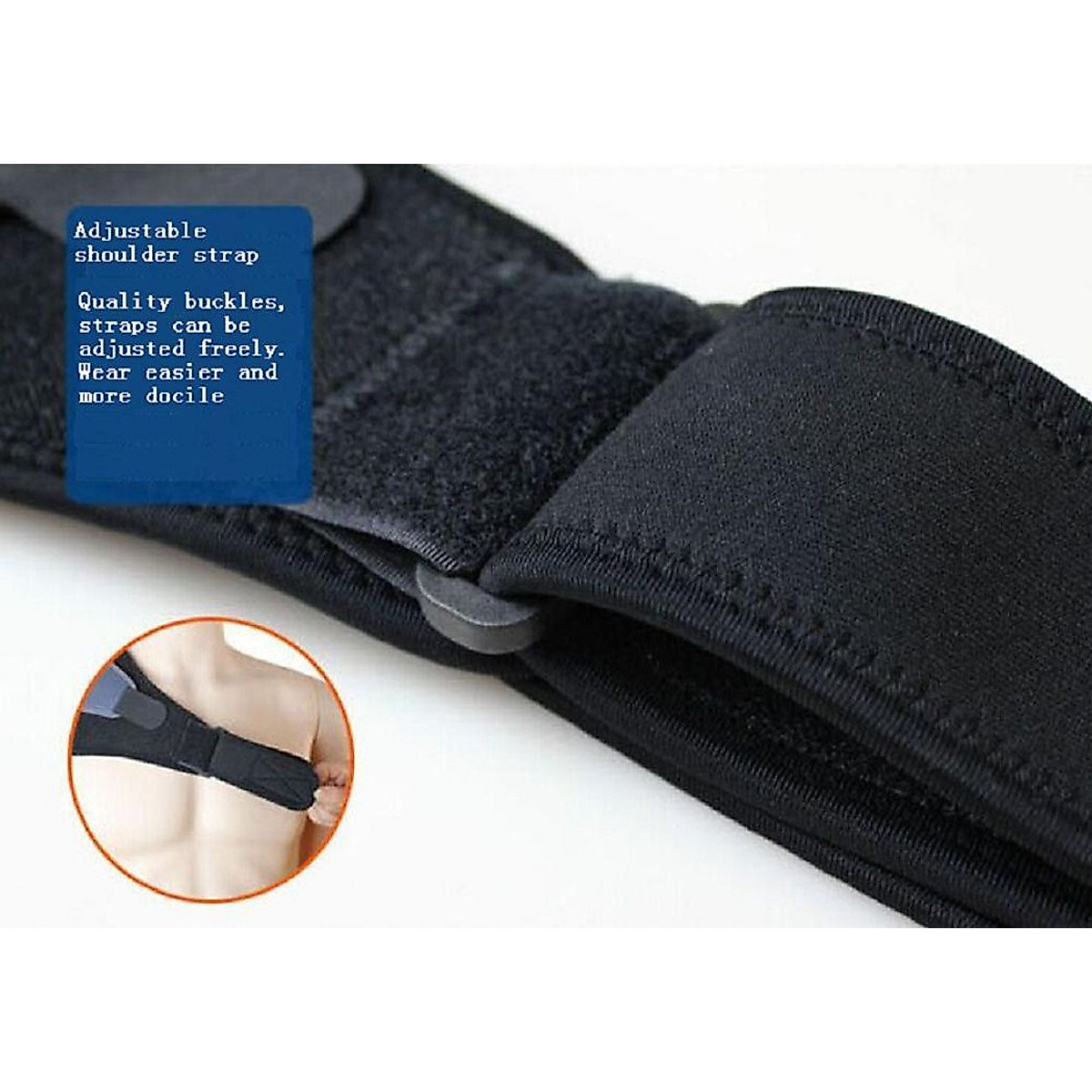 Mcolics Shoulder Support Joint Compression Warmth Protective Gear Adjustable Pad Belts Badminton Basketball Fitness Sports Shoulder Protector Arthritis Pain Shoulder Support Strap (Left Shoulder)