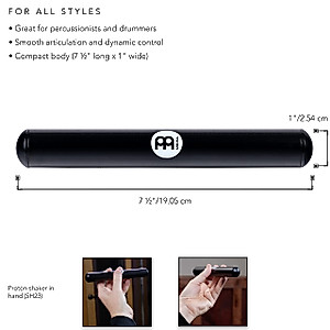 Meinl Percussion Proton Shaker with Aluminum Body — NOT Made in China — for Percussionists and Drummers, 2-Year Warranty (SH23)