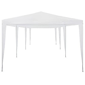 Party Tent,Fruit Stand Gazebo,Beach Gazebo,Rv Carport,Camping Gazebo,Outdoor Gazebo, Patio Gazebo,UV and Water Resistant,for Barbeque, Patio, Deck,Garden Party,Markets,9.8'x29.5' PE White