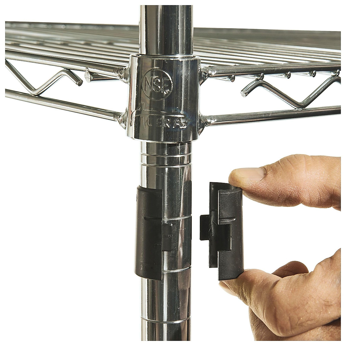 Alera SW503624SR Wire Shelving Starter Kit, 4 Shelves, 36w x 24d x 72h, Silver