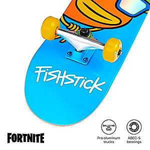 Fortnite 31" Skateboard - Cruiser Skateboard with Printed Graphic Grip Tape, ABEC-5 Bearings, Durable Deck & Smooth Wheels