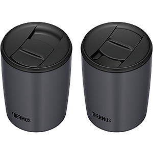 Thermos JDP-301 DGY Vacuum Insulated Tumbler with Lid, 10.1 fl oz (300 ml), Dark Gray