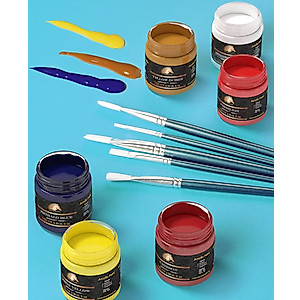 MyArtscape Acrylic Paint Set - 12 x 100ml Bottles - Artist Quality Paints - Lightfast - Heavy Body - Highly Pigmented Colors with Great Coverage - Professional Art Supplies