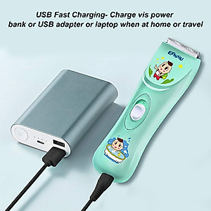 ENSSU Quiet Baby Hair Clippers, Lower Noise Haircut Trimmers for Children with Autism and Sensory Sensitivity, Babies Infant Kids Waterproof Hair Cutting Kits