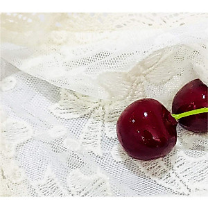 IMLECK Infant Bucket Sun Hat Bow Full Lace Flower Bonnet Child Hat … Ivory White