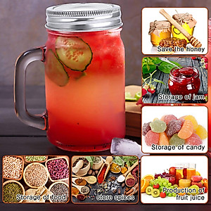 48Pcs Wide Mouth Canning Lids and Rings Mason jar lids Reusable Leak Proof Split-Type Silver Lids with Silicone Seals Rings (86mm)