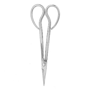 A sixx Stainless Steel Scissors,Bonsai Scissors Bonsai Shear Long Handle Scissors 185mm Japanese Bonsai Garden Tool Starter Kit Tian Bonsai Tools