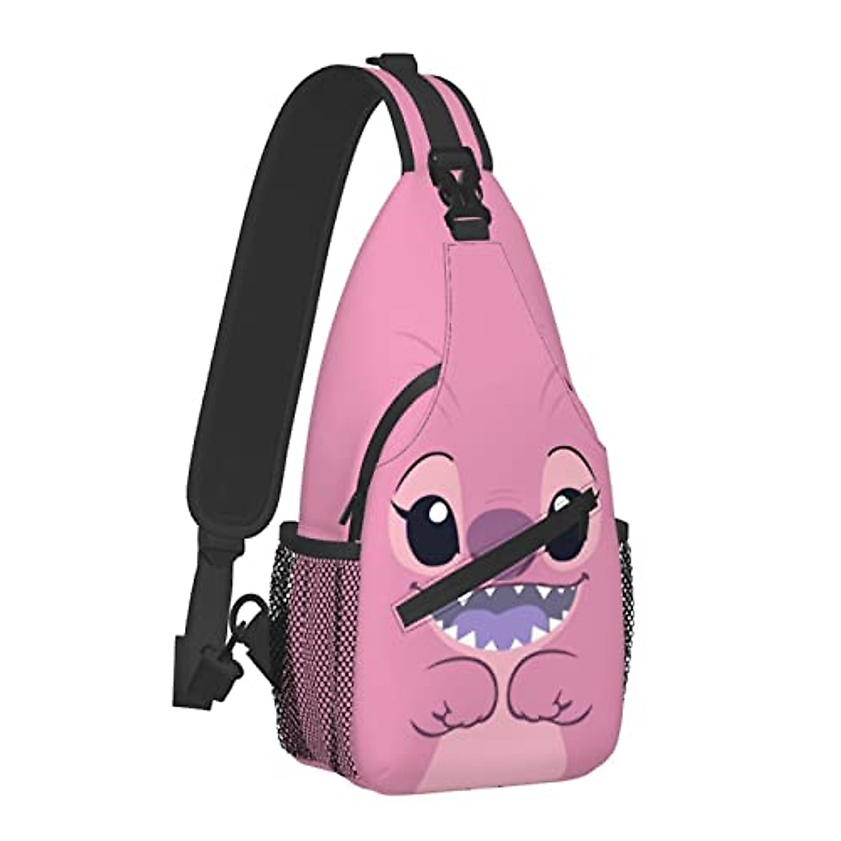 Wave Pink Sling Bag Crossbody Sling Backpack Travel Hiking Chest Bag Daypack For Purses Shoulder Bag Women Men