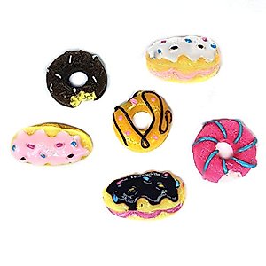 happyblockbuilder LPS Accessories Miniature Dollhouse Compatible with Littlest Pet Shop and Barbie Food Drink Craft Sets Random Gift Bag Lots; Pets NOT Included… (Pastry 6pc.)