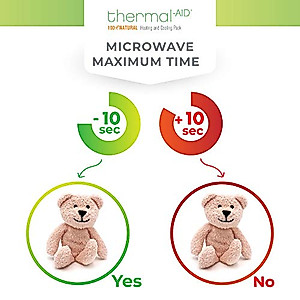 Thermal-Aid Zoo — Mini Bella The Pink Bear — Kids Hot and Cold Pain Relief Boo Boo Tool — Heating Pad Microwavable Stuffed Animal and Cooling Pad — Easy Wash, Natural Sleep Aid — Pregnancy Must-Haves