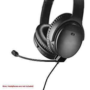 Tobysome QC45 Boom Microphone Cable Cord,Detachable Boom Microphone Cable with Mute Switch Compatible with Bose QuietComfort 45 Noise Cancelling Headphones for PC PS4 PS5 Xbox One Controller(4FT)