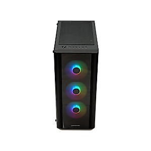 Velztorm Archux Gaming and Entertainment Desktop PC (AMD Ryzen 7 3700X 8-Core, 16GB RAM, 1TB PCIe SSD + 3TB HDD (3.5), RTX 3060, 4xUSB 3.1, 1xUSB 3.0, 2xHDMI, Win 10 Home), black