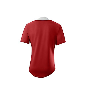 EvoShield Youth E203 2-Button Jersey, Scarlet - Large