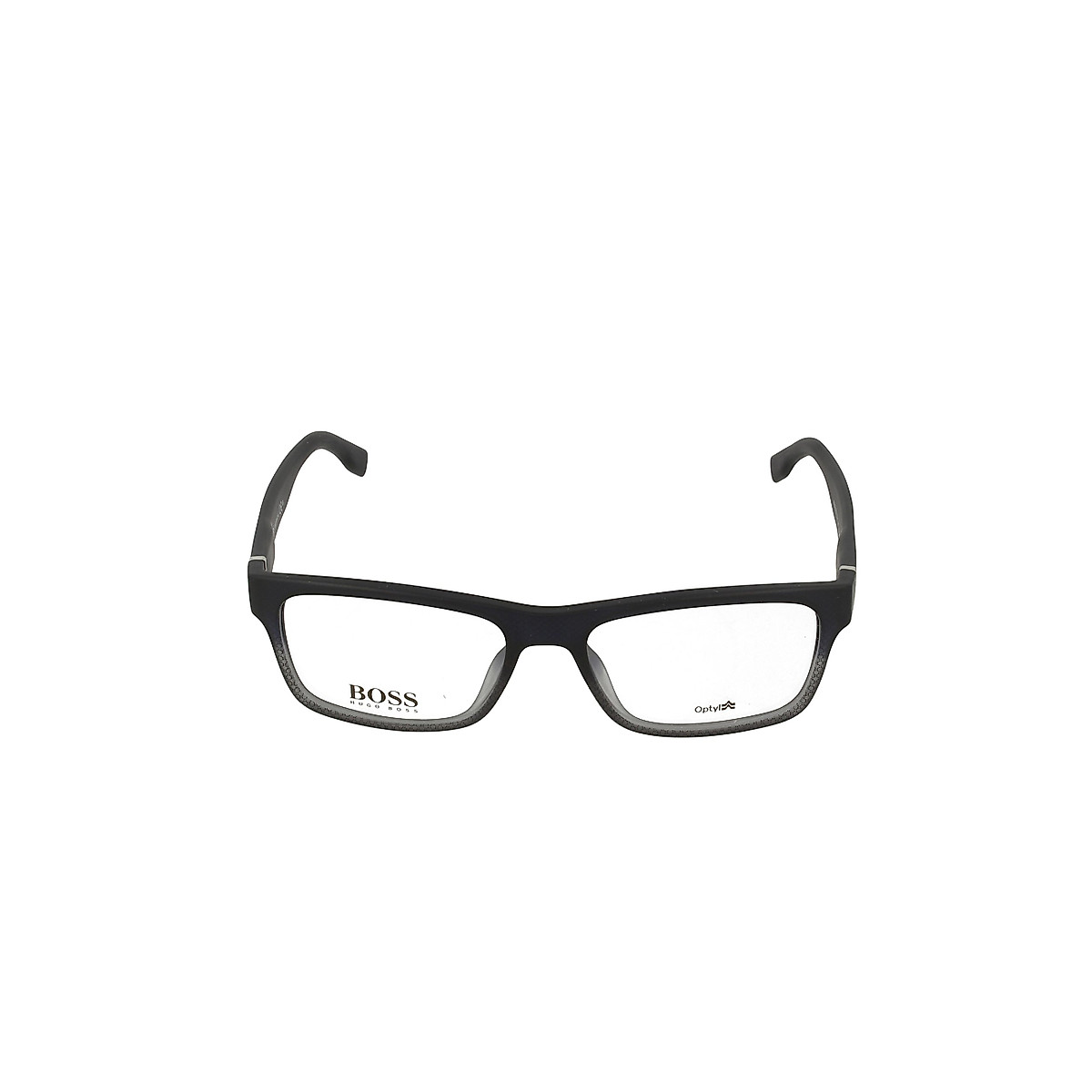HUGO BOSS Eyeglasses 0729 0KAY Black Text Gray