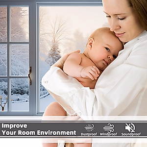 26 Feet Window Weather Stripping Seal Strip for Bottom and Side of Door, PU Foam Weather Strip for Window and Door Insulation Soundproofing