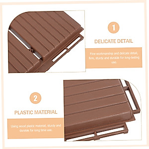 Yardwe Wooden Plastic Floor Deck Boards Moisture-Resistant Fireproof Splicing Floor for Homes