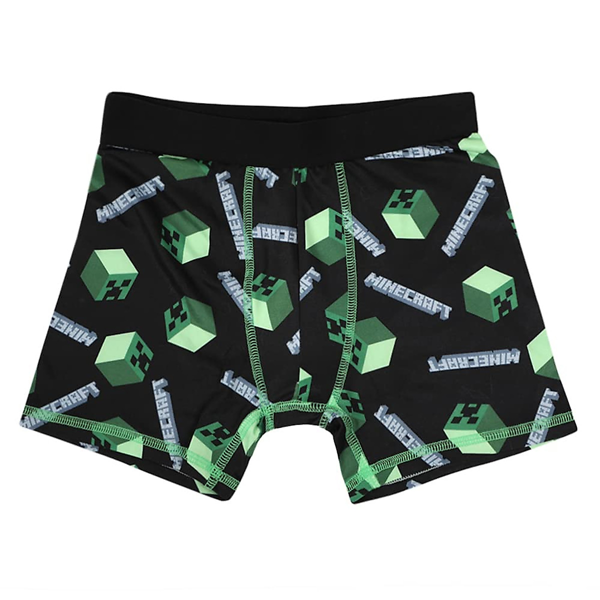 Minecraft Building Video Game 5pk Boys Boxer Briefs Set- Size 4 Black
