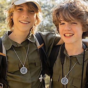 Odinstone St Michael Necklace for Men Sterling Silver Archangel Michael Pendant Meal Saint Michael Necklace for Women Catholic Religious Jewelry