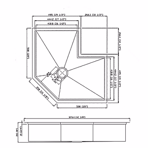 Strictly Sinks 30 Inch Corner Kitchen Sink Undermount– 16 Gauge Stainless Steel Butterfly Sink Undermount, Scratch & Stain Resistant Corner Single Bowl Workstation Sink with Accessories (Black)