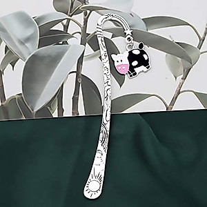 MYOSPARK Cow Bookmark Cow Lover Gift Cute Cow Bookmark Gifts for Cowgirl Farm Animal Lover Book Lovers Bookworm (Cow Bookmark)