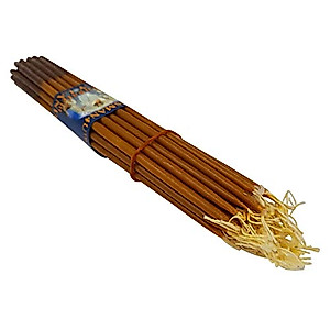 33 Natural Beeswax Taper Candles 9" Tall Blessed Church Jerusalem Holy Land Candles