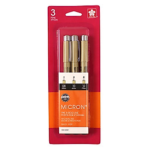 Sakura of America 3 Piece Set Pen, Black