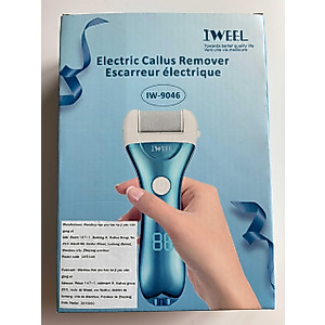 Callus Remover for Feet, Electric Foot File Rechargeable Foot Scrubber Pedicure Tools for Feet Electronic Callus Shaver Waterproof Pedicure kit for Cracked Heels and Dead Skin with 5 Roller Heads
