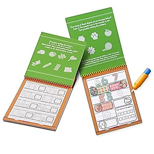 Melissa & Doug On the Go Water Wow! Water-Reveal Activity Pads, 3-pk, Animals, Alphabet, Numbers - 3-Pack Of Reusable No-Mess Travel Activities For Kids