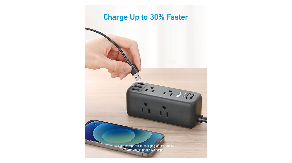 Anker Power Strip with 6 Outlets & 3 USB Ports