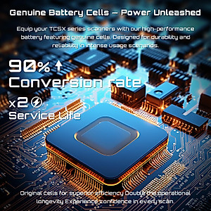 EXCEPOWER BT-000314 Replacement Battery for Zebra TC51 TC52 TC56 TC57 TC510 TC510K TC52X TC520L TC51HC TC57HO TC510K Handheld Barcode Scanner BTRY-TC51-44MA1-01 BTRY-TC51-4A1-01 1PAZU2P-A6 (Blue)