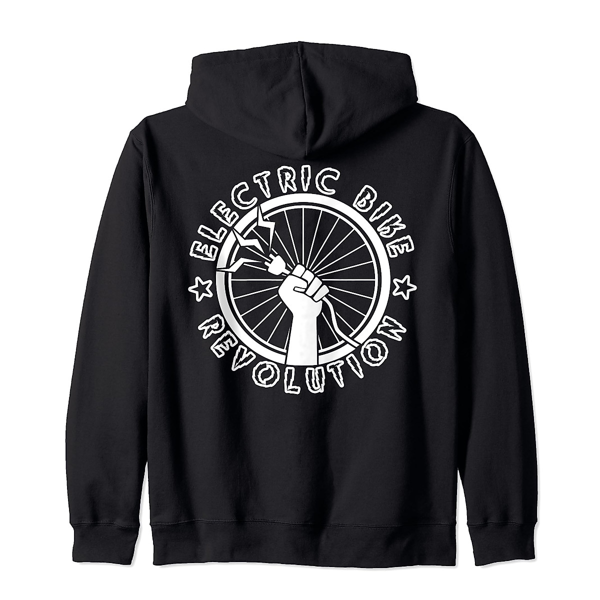 e Bike Go Green Electric Bicycle Revolution Zip Hoodie
