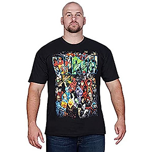 Marvel mens Marvel Team Ups Group Shot T-shirt novelty t shirts, Black, X-Large US