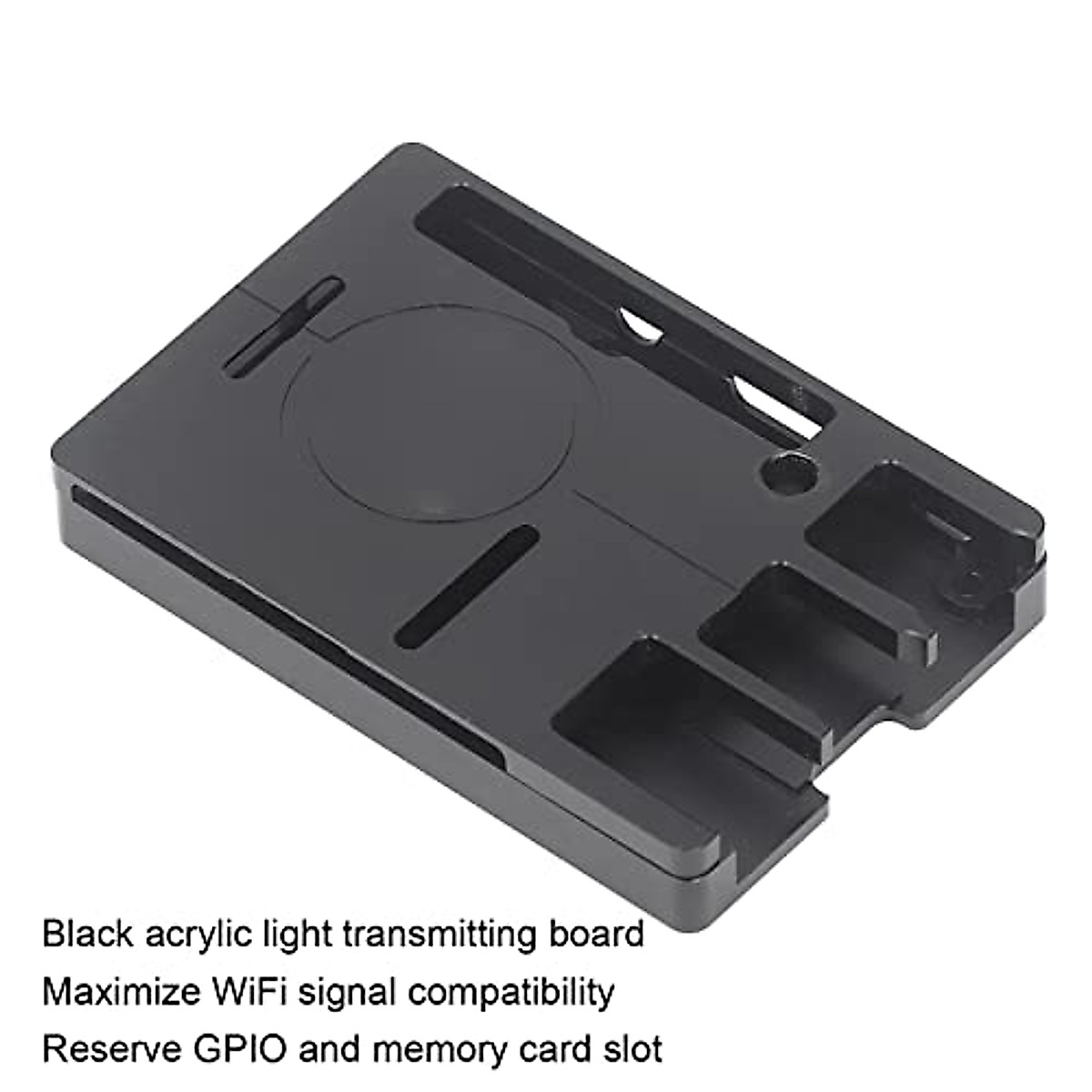 Heat Dissipation Enclosure, Silicone Pad Aluminum Alloy Cooling Box Resistant Good Acrylic Plate Compatibility for 3B 3B Development Board