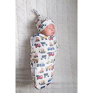 Copper Pearl Large Premium Knit Baby Swaddle Receiving Blanket Diesel