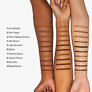 JOAH Dual-Ended Eyebrow Pencil - Brow Down To Me Ultra-FIne Tip Precision Brow Pencil with Built-In Spoolie Brush for Flawless Brows, Smudge-Proof, Water-Resistant, Cool Taupe