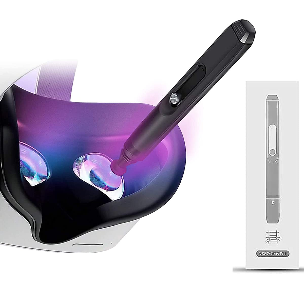 NIUVR Optical Lens Dust and Fingerprint Cleaning Pen for Quest 2 VR HTC Vive Cosmos Valve Index PS4 VR2 Headset Drone Microsoft HoloLens Cameras Optical Lens Dust&Fingerprint Cleaning