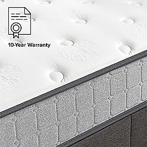 ZINUS 10 Inch Comfort Support Cooling Gel Hybrid Mattress / Tight Top Innerspring Mattress / Motion Isolating Pocket Springs / Mattress-in-a-Box, Twin
