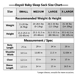 DaysU Micro Fleece Baby Sleep Sack with Long Sleeves, Plush Warm Baby Sleeping Bag with 2-Way Zipper, Unisex Sleep Sack for Infant Newborn 6-12 Months, Elephant