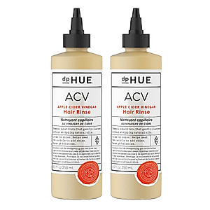 dpHUE Apple Cider Vinegar Hair Rinse - 8.5 oz, Pack of 2 - Shampoo Alternative & Scalp Cleanser - Removes Buildup & Protects Natural Hair Oils
