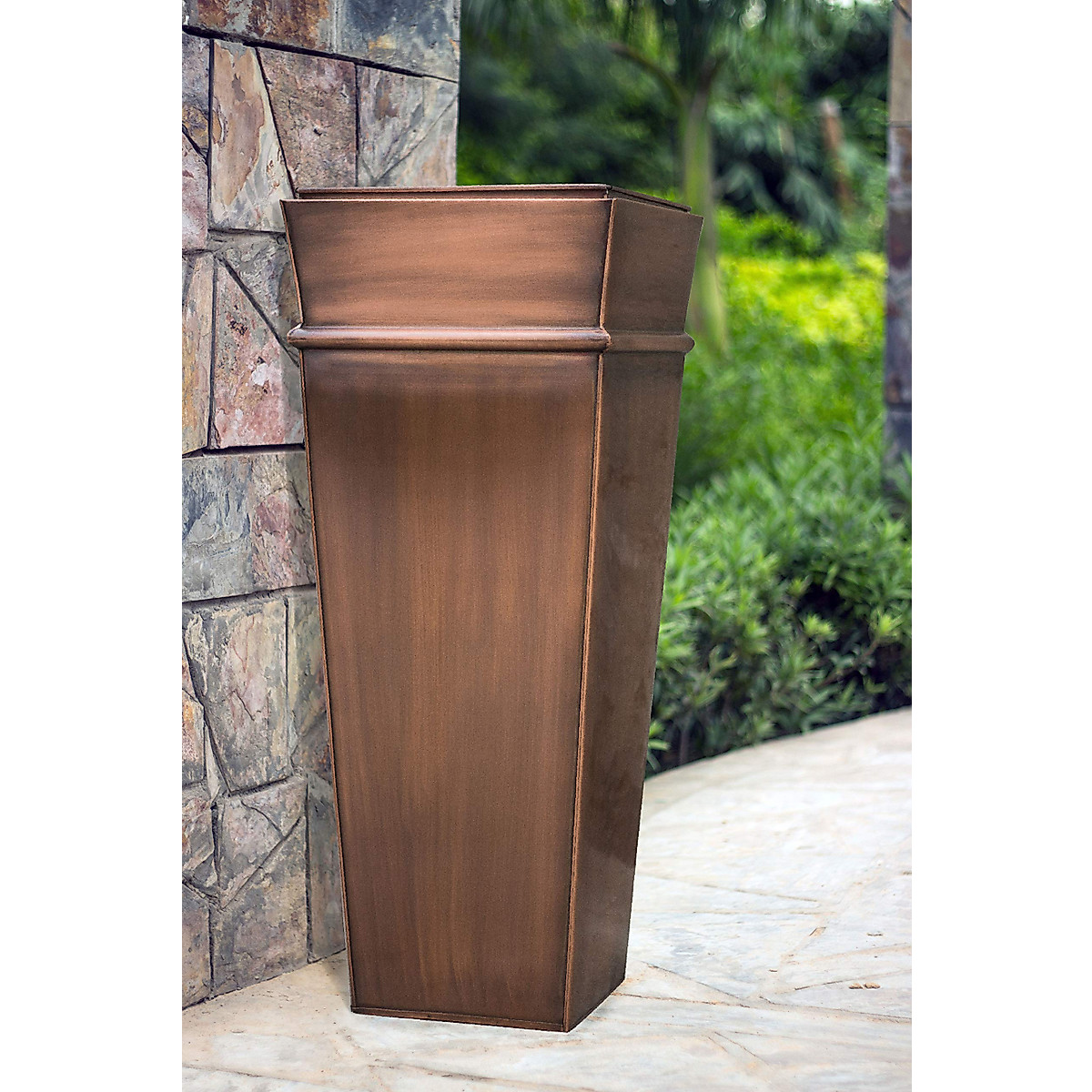 H Potter Tall Planter Large Copper Flower Pot Outdoor Indoor Patio