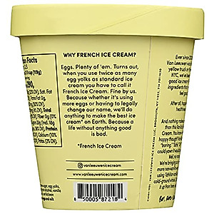 Van Leeuwen Premium Vanilla Bean French Ice Cream, 14 oz (Frozen)